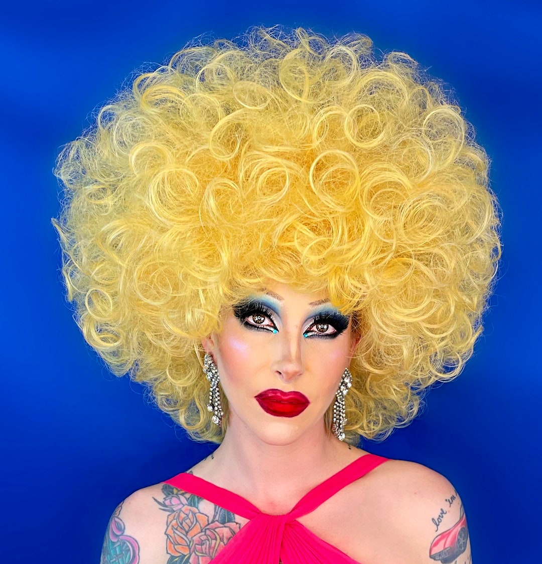 Bubble Perm - Custom Drag Queen Lace Front Wig - Etsy