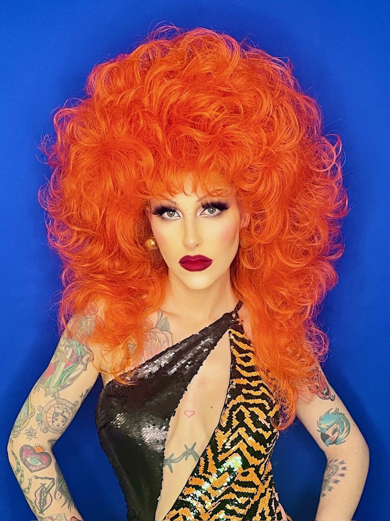 80's Layered Curls - Custom Drag Queen Wig - Etsy