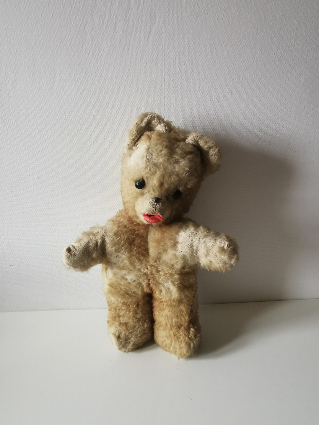 Old French Teddy Bear, French Vintage Stuffed Bear for Child's Bedroom ...