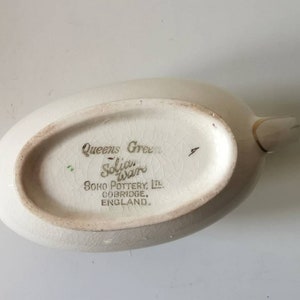 Vintage Gravy Boat Queens Green Solian Ware Soho Pottery - Etsy