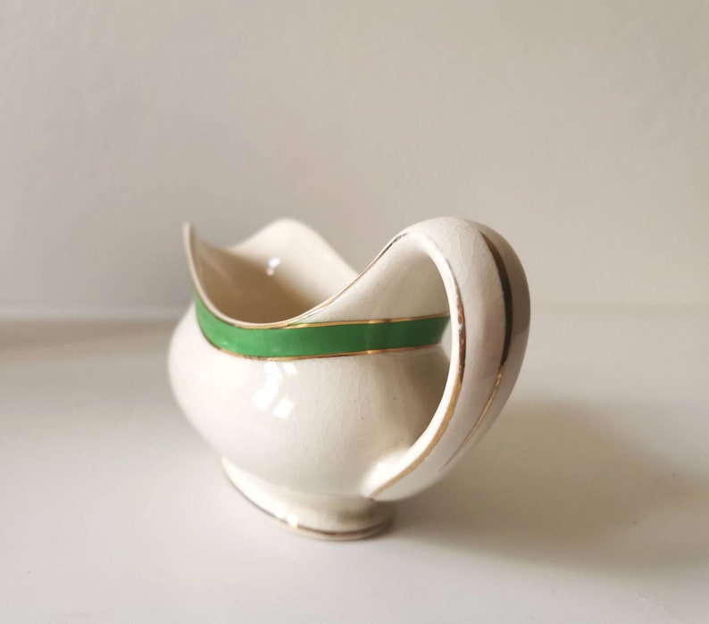Vintage Gravy Boat Queens Green Solian Ware Soho Pottery - Etsy