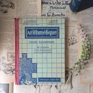 1930s French Vintage School Books, Bundle of 4 French Grammar ...