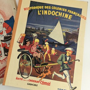 Antique French Sticker Album Collection, Historical, Collectable ...