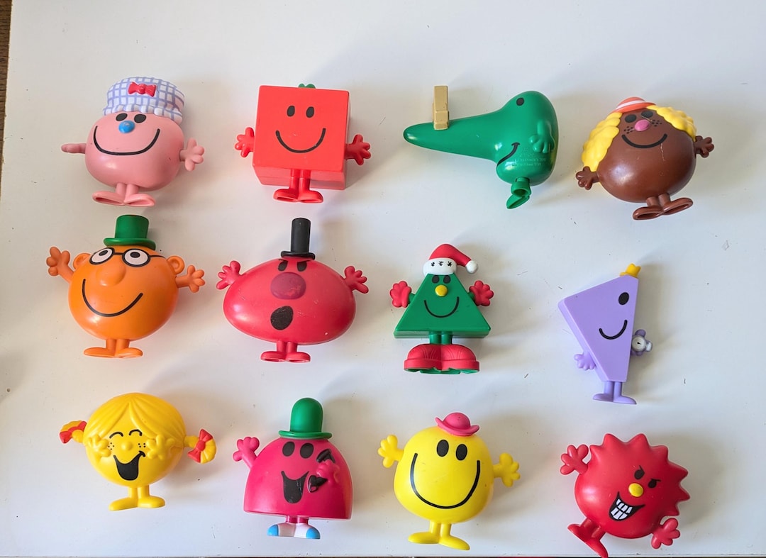 Lot of 12 Mr Men Vintage Happy Meal Toys, Collectable Retro Toys for ...