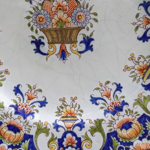 Antique French Plate, Beautiful Handpainted Ornate Plate, Decorative ...