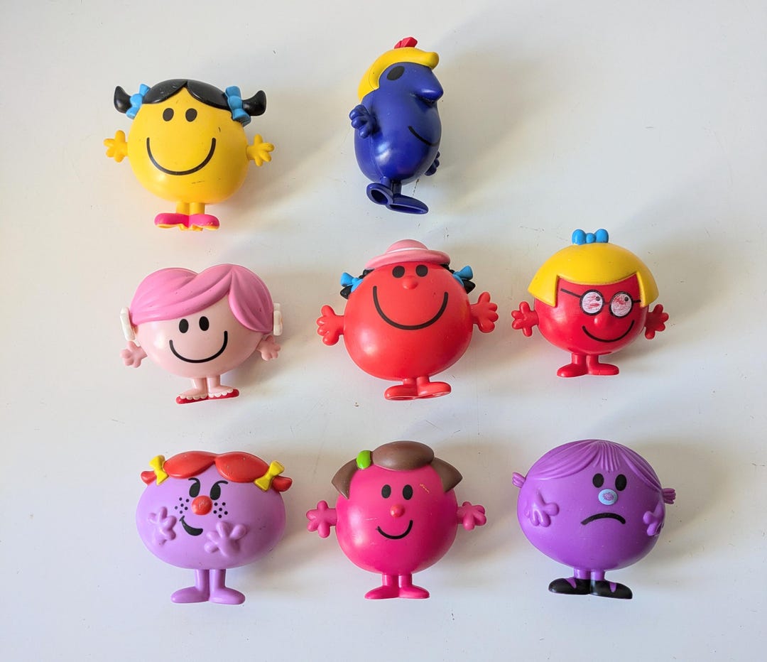 Lot of 8 Mr Men Vintage Happy Meal Toys, Collectable Retro Toys for ...