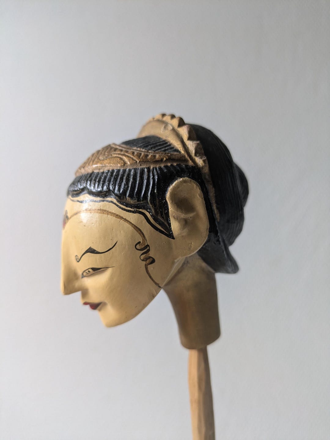 Traditional Wooden Carved Puppet, Indonesian, Java Wayang Golek Hand ...