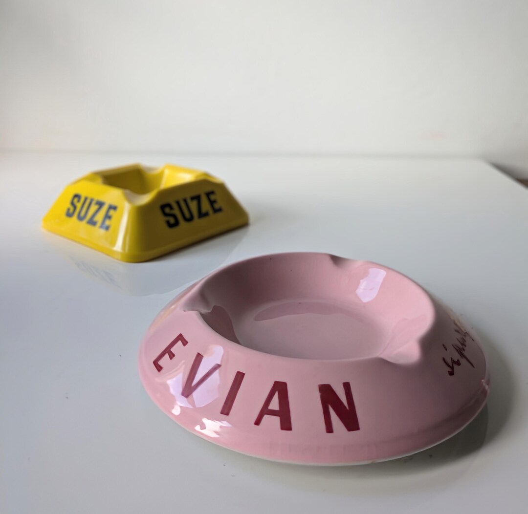 Pick Your Own Vintage Ashtray, French Retro Évian, Suze Ashtrays in ...
