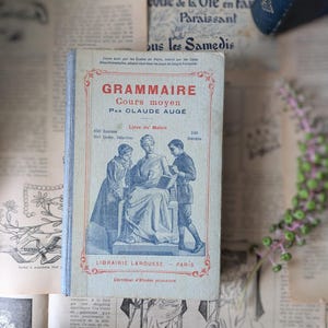 1930s French Vintage School Books, Bundle of 4 French Grammar ...