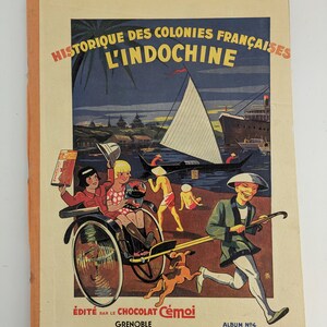 Antique French Sticker Album Collection, Historical, Collectable ...