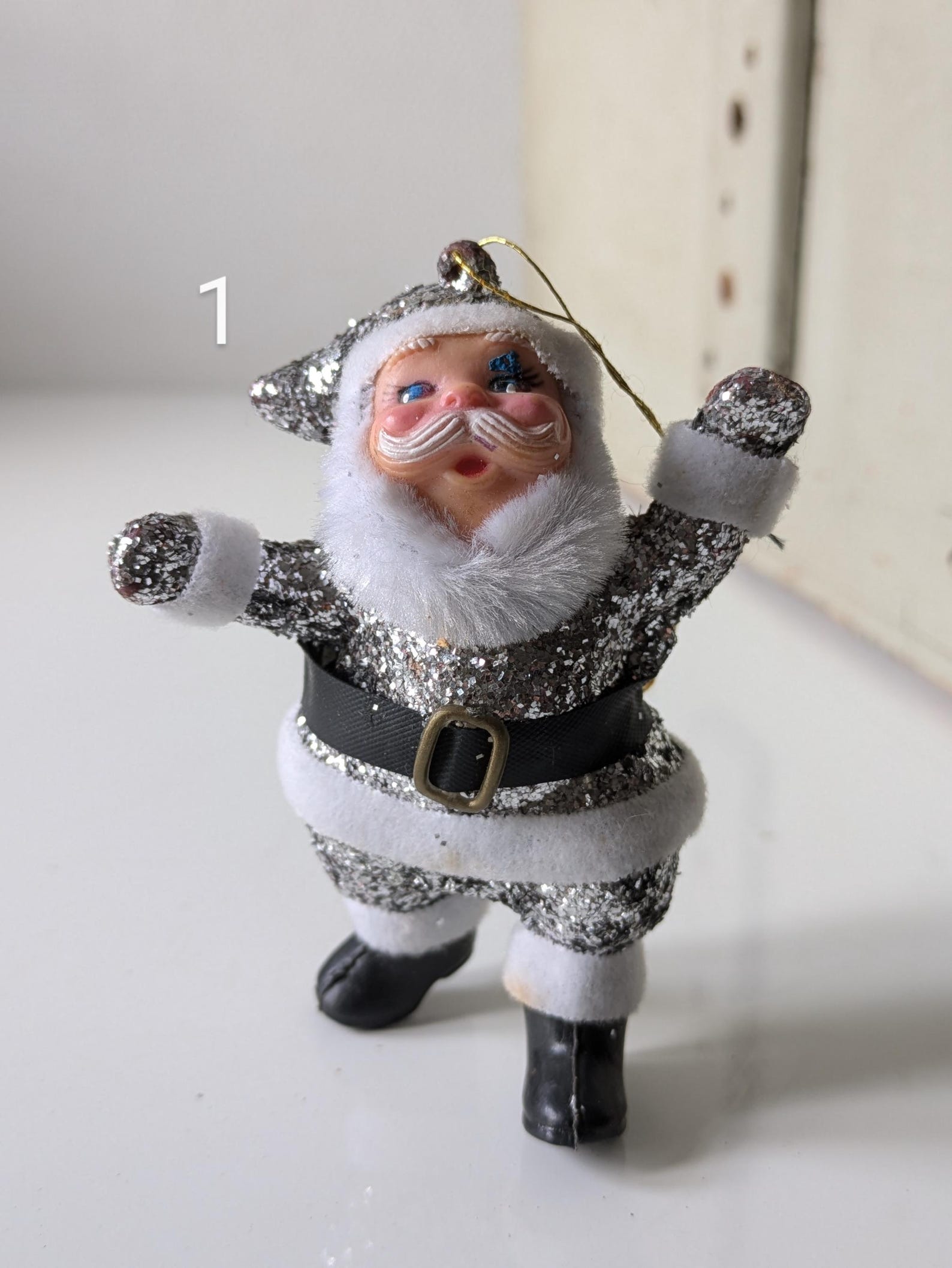 Vintage Kitsch Santa Claus Ornament: Retro Christmas Tree Bauble - Etsy