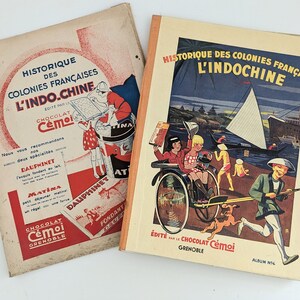 Antique French Sticker Album Collection, Historical, Collectable ...