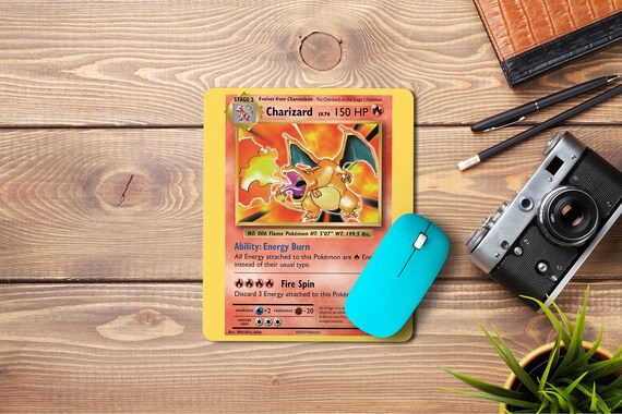 Charizard Pokemon Card Mousemat Mouse Pad Pokemon Trading - Etsy