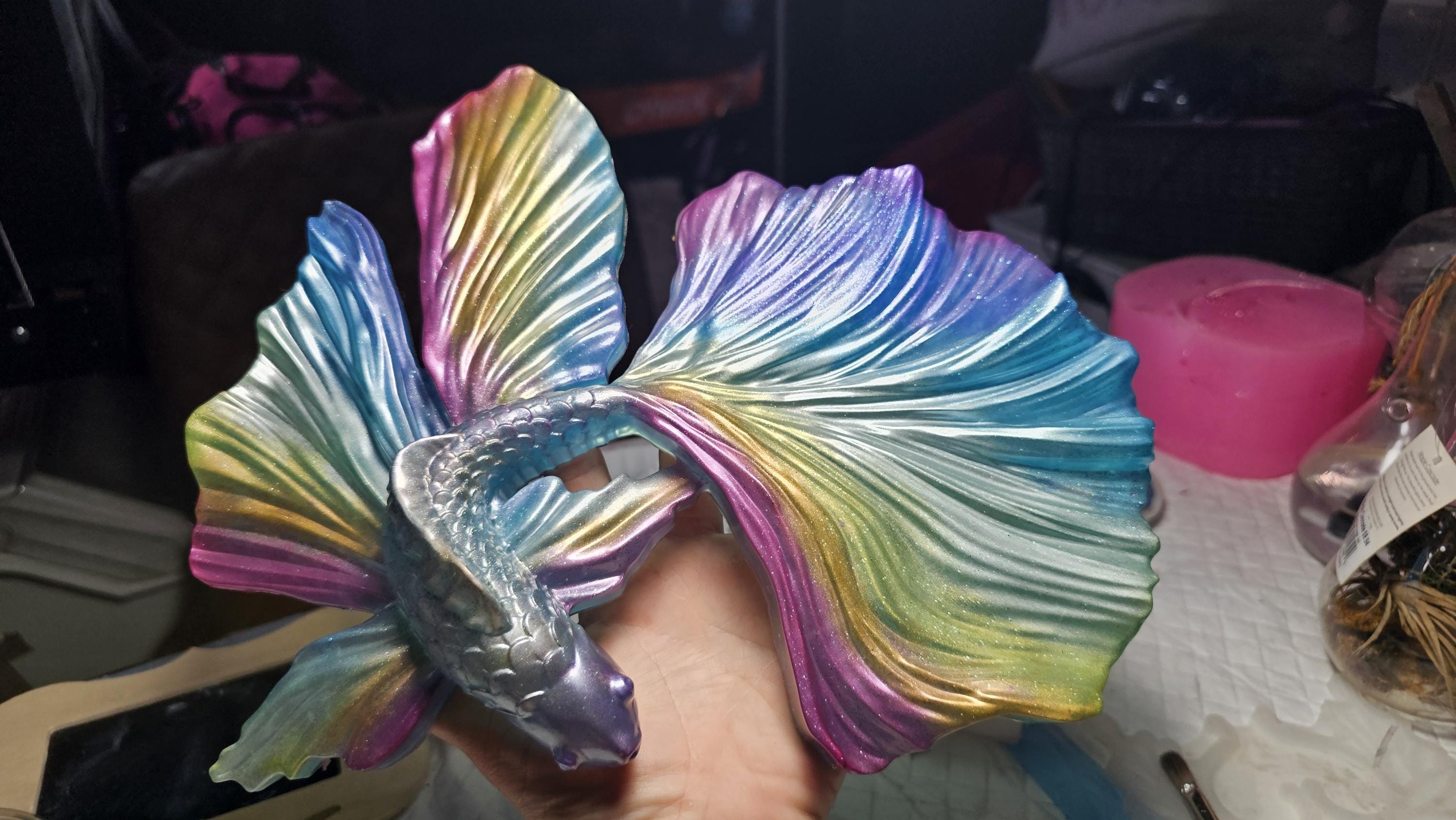 Large Resin Betta Fish - Etsy
