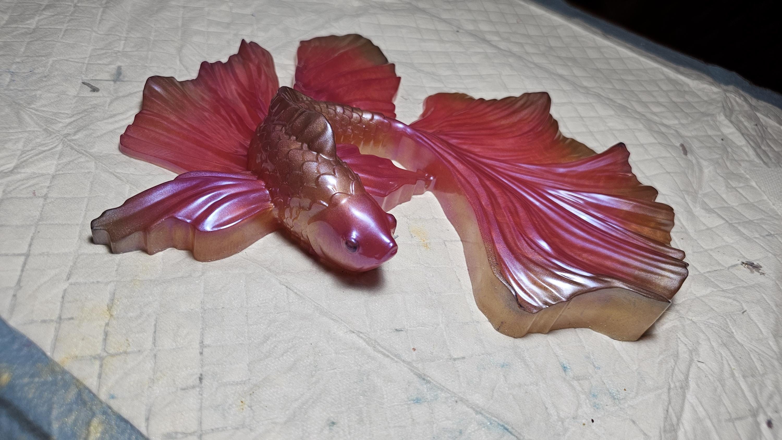 Large Resin Betta Fish - Etsy
