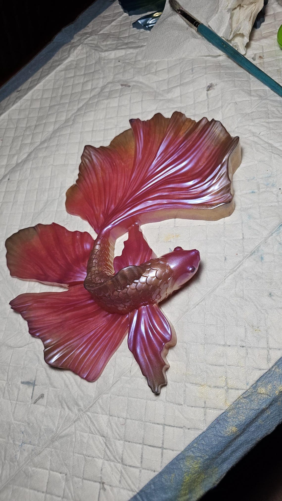Large Resin Betta Fish - Etsy