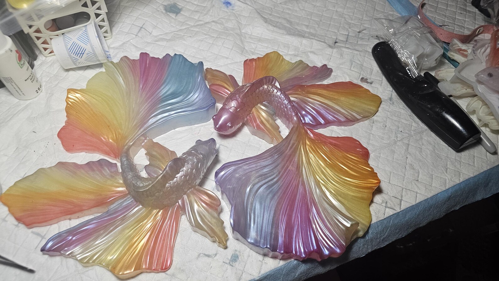 Large Resin Betta Fish - Etsy