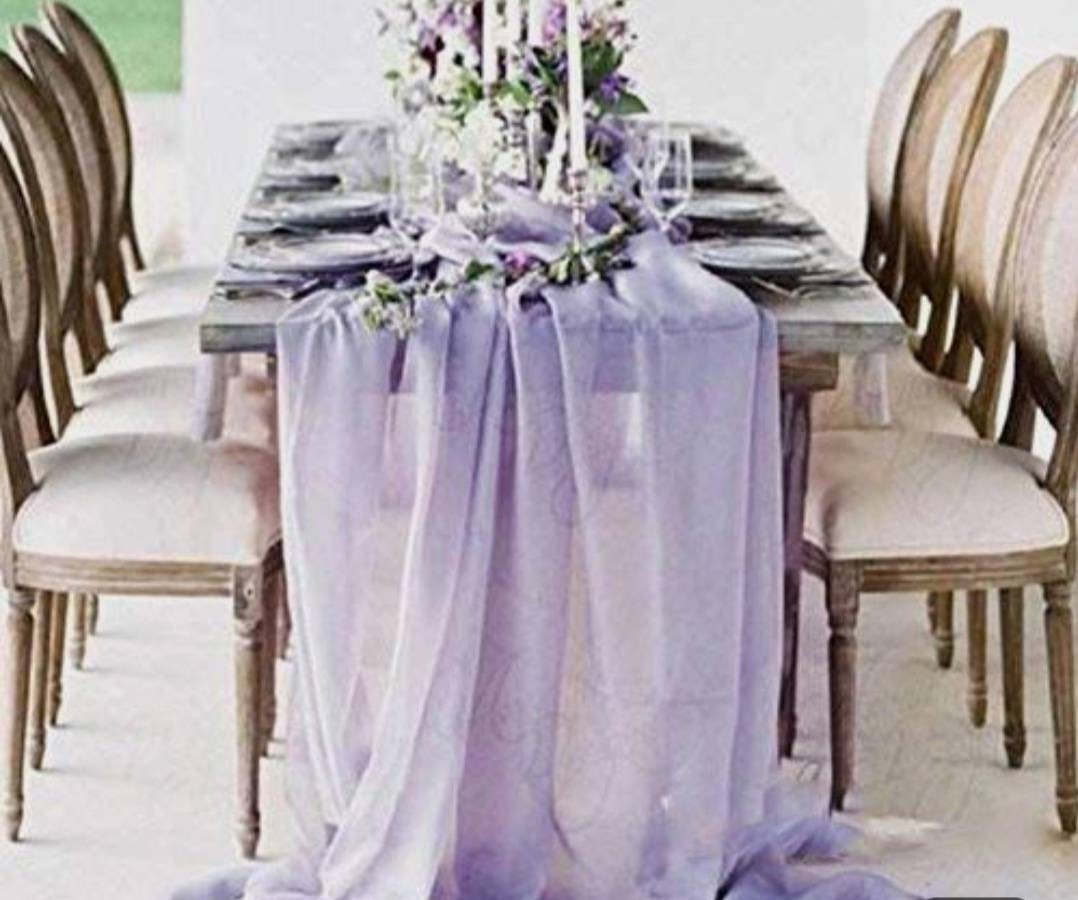 Mauve Wedding Gauze Table Runner Table Centerpiece Cheesecloth Runner ...