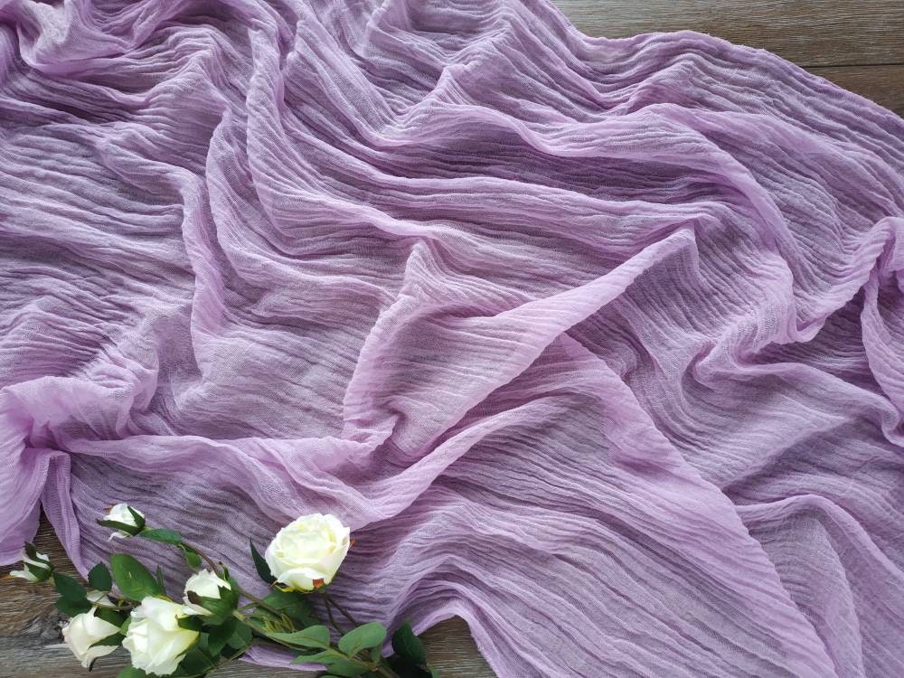 Mauve Wedding Gauze Table Runner Table Centerpiece Cheesecloth - Etsy