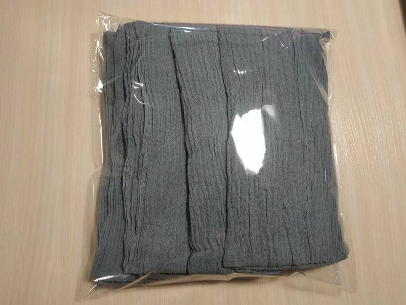 Grey Wedding Gauze Table Runner Table Centerpiece Cheesecloth | Etsy