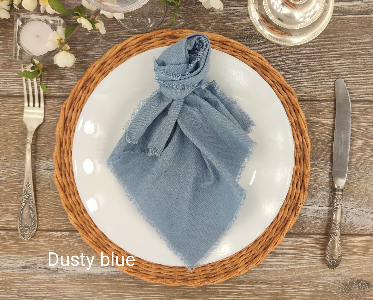 Dusty Blue Wedding Ceremony Ideas Cheesecloth Table Decor - Etsy