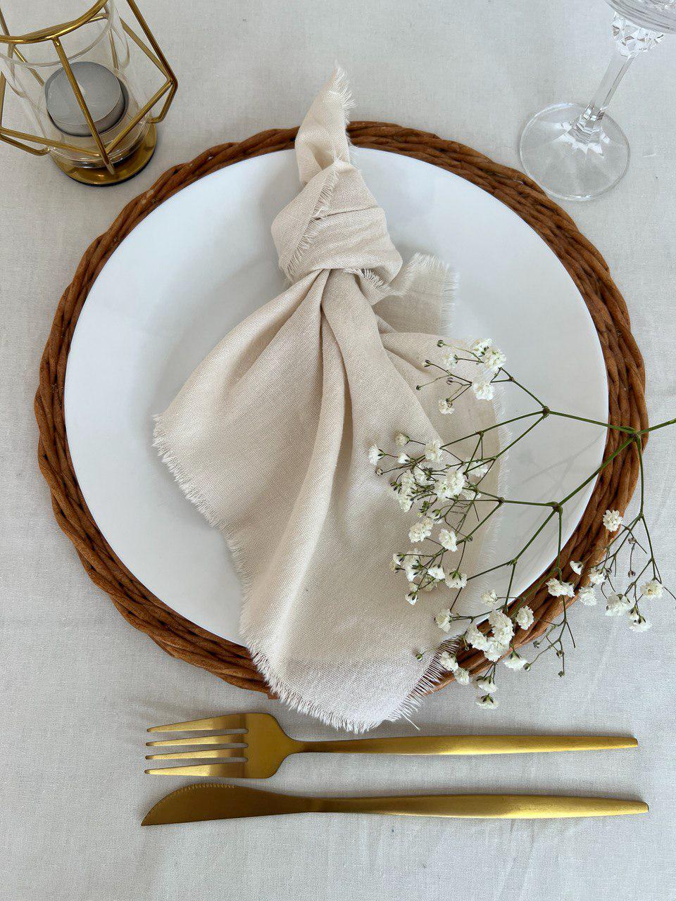 Ivory Boho Napkins Cheesecloth Napkin Rustic Wedding Ceremony Decor ...