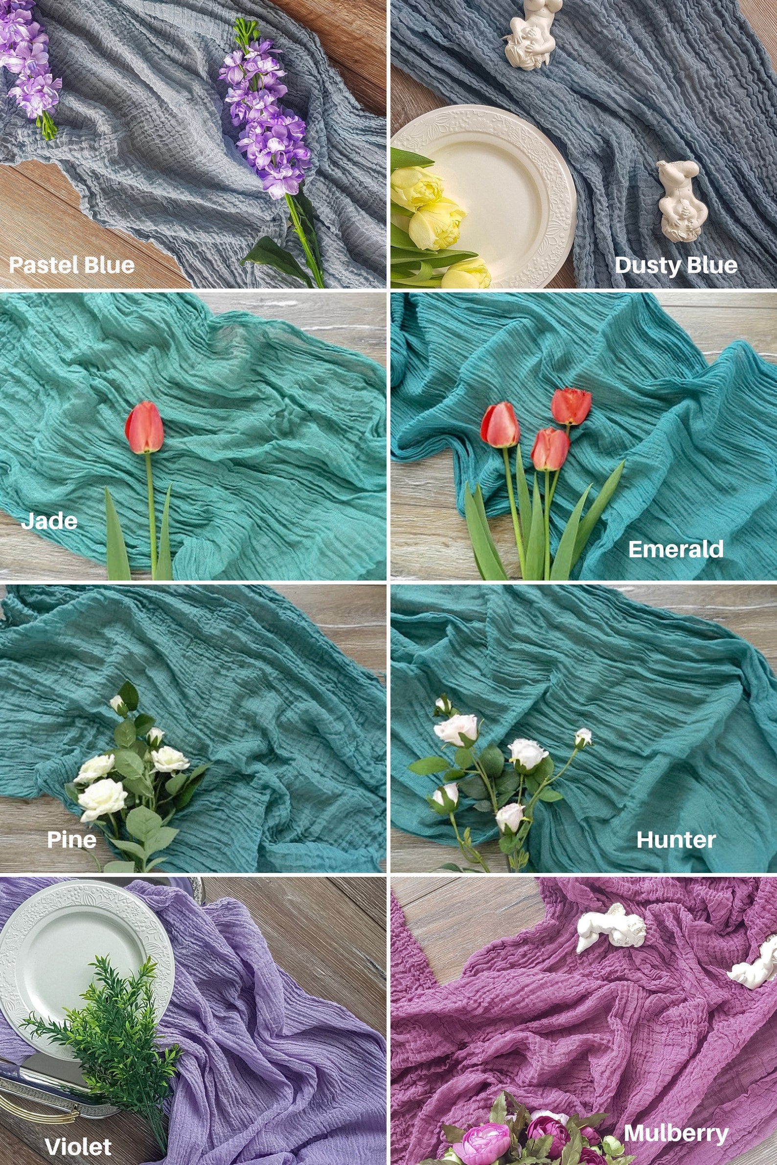 Mauve Wedding Gauze Table Runner Table Centerpiece Cheesecloth - Etsy