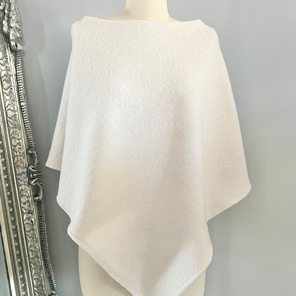 Cream Poncho - Etsy