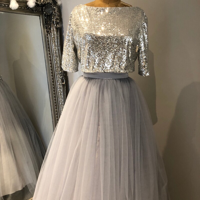 Silver Sequin Top - Etsy