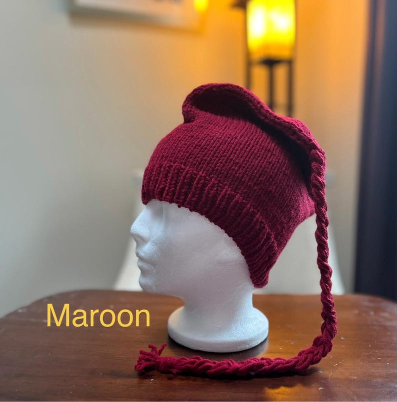 Red Norwegian Resistance Knit Hat With Tassel – Melt the ICE and “no ...