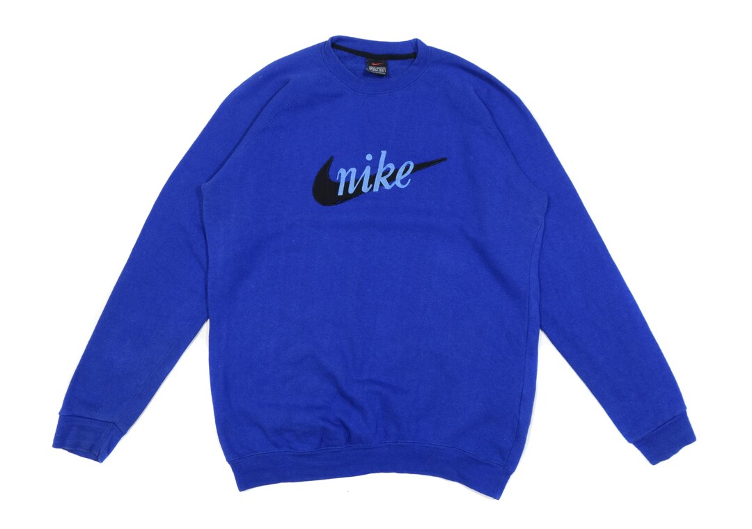 Nike 90s Big Logo Swoosh Handwriting Sweatshirt Vintage - Etsy