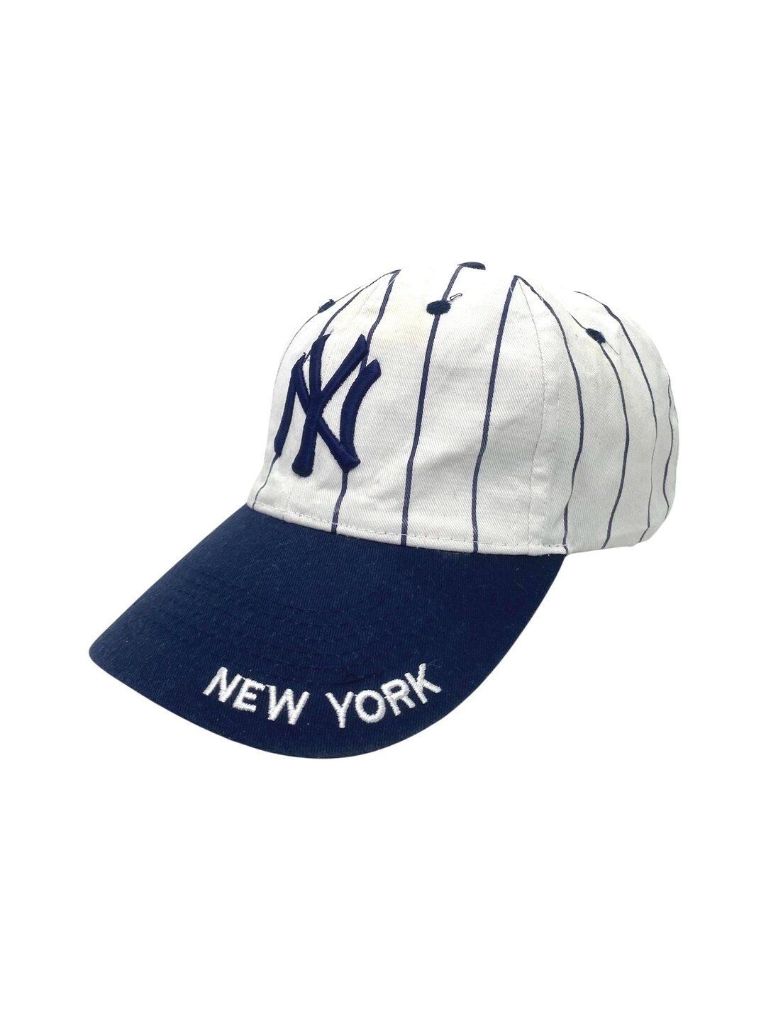 New York Yankees Striped Baseball Vintage Cap - Etsy