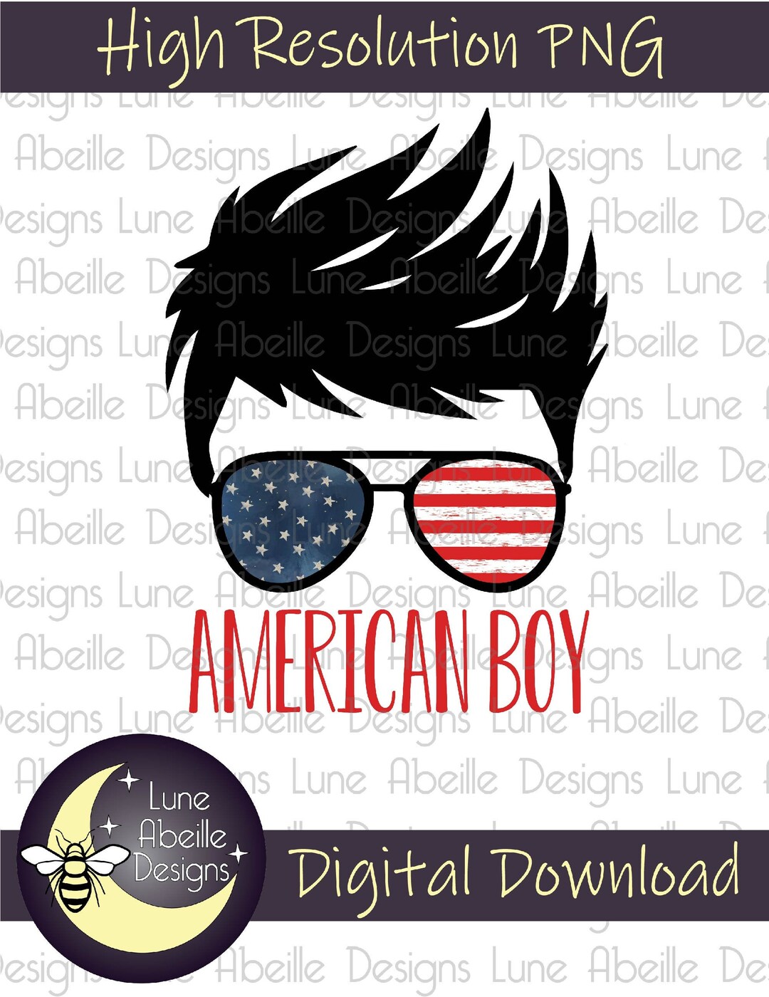 American Boy Digital Design PNG - Sublimation Instant Download - Print ...