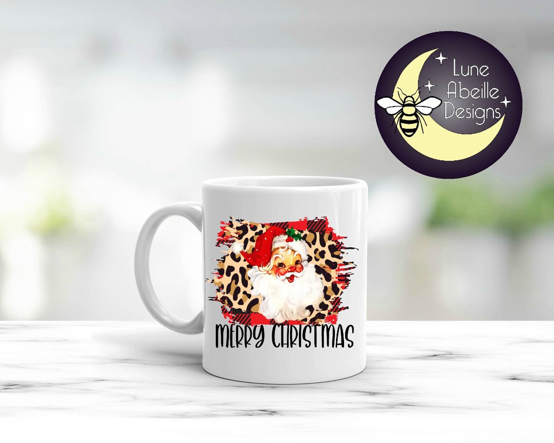 Merry Christmas Santa Digital Design PNG Sublimation Instant | Etsy