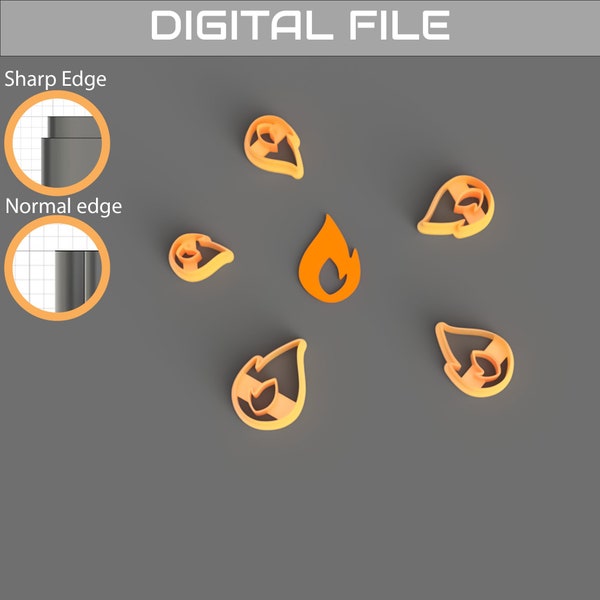 Flame Stl File - Etsy