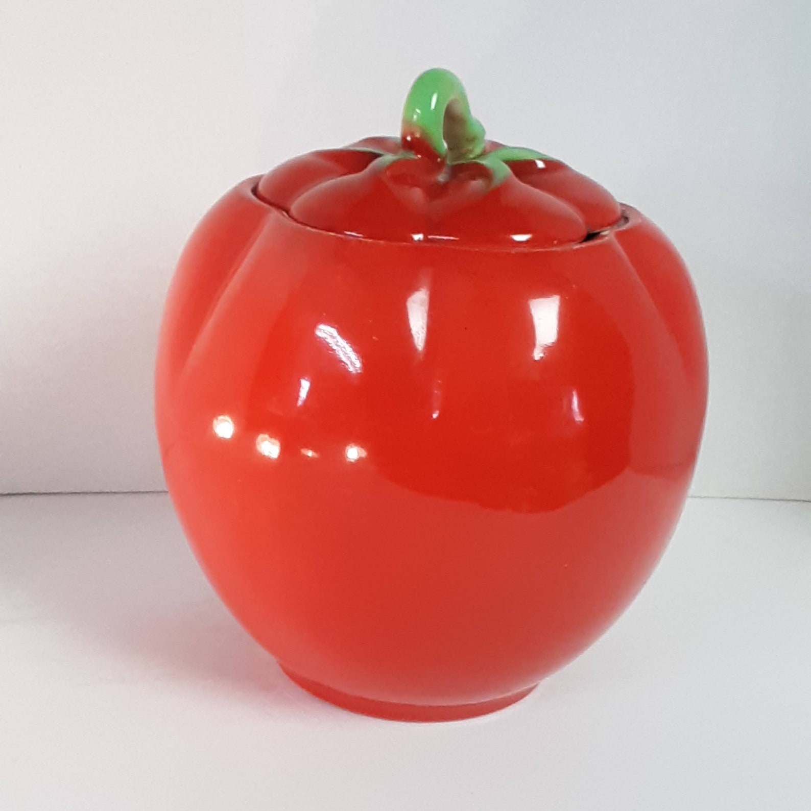 Red Tomato Pantry Parade Cookie Jar Vintage 1940s Collectible ...