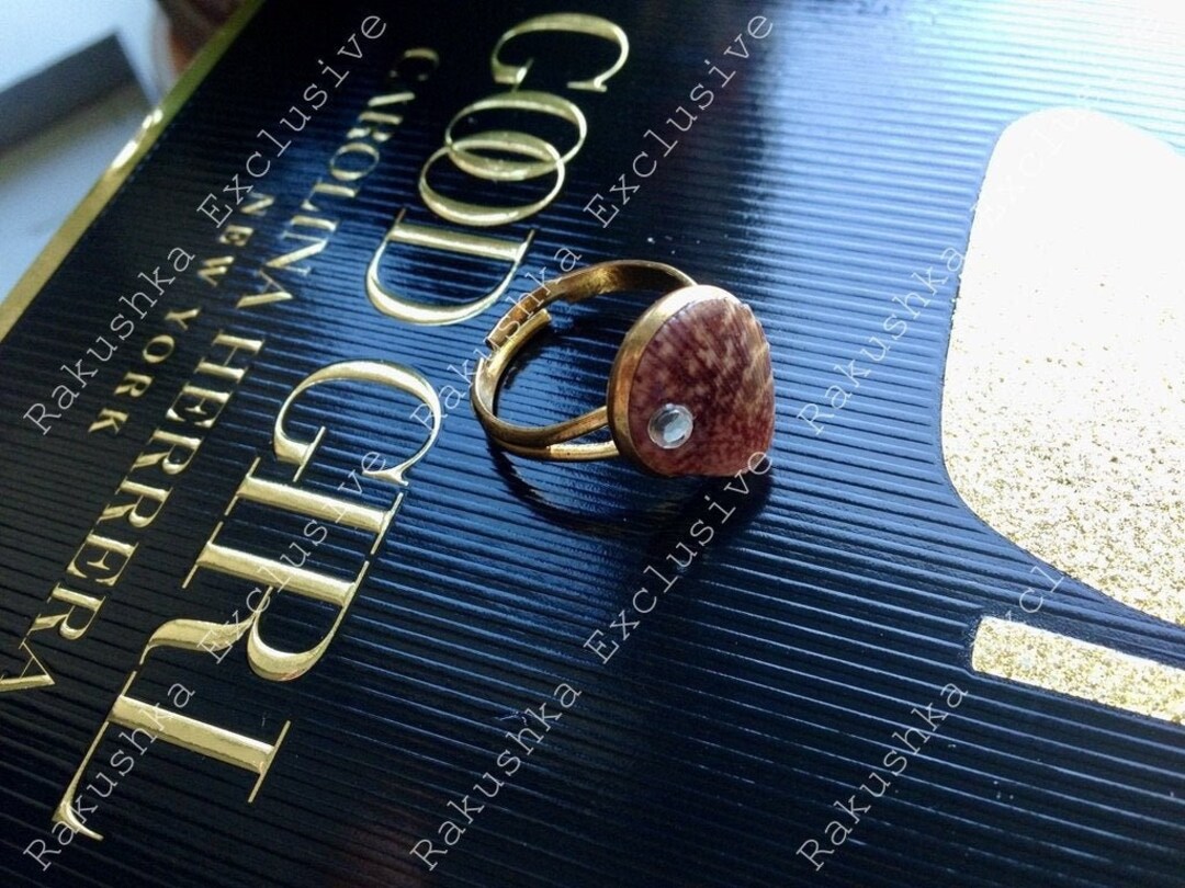 Seashell Ring, Natural Shell Ring, Round Shaped Sell Ring, Ring With ...