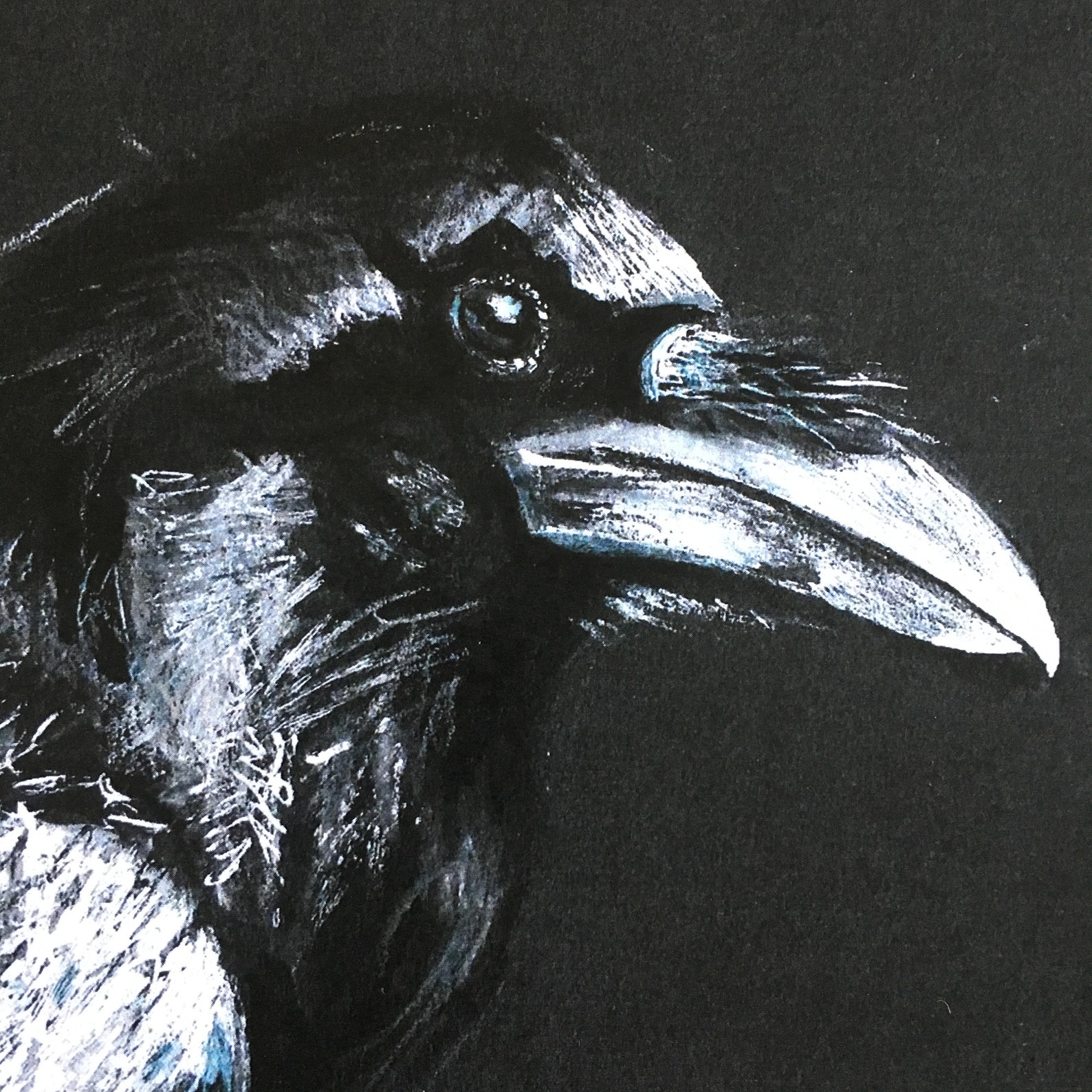 Raven A4 Art Print - Etsy