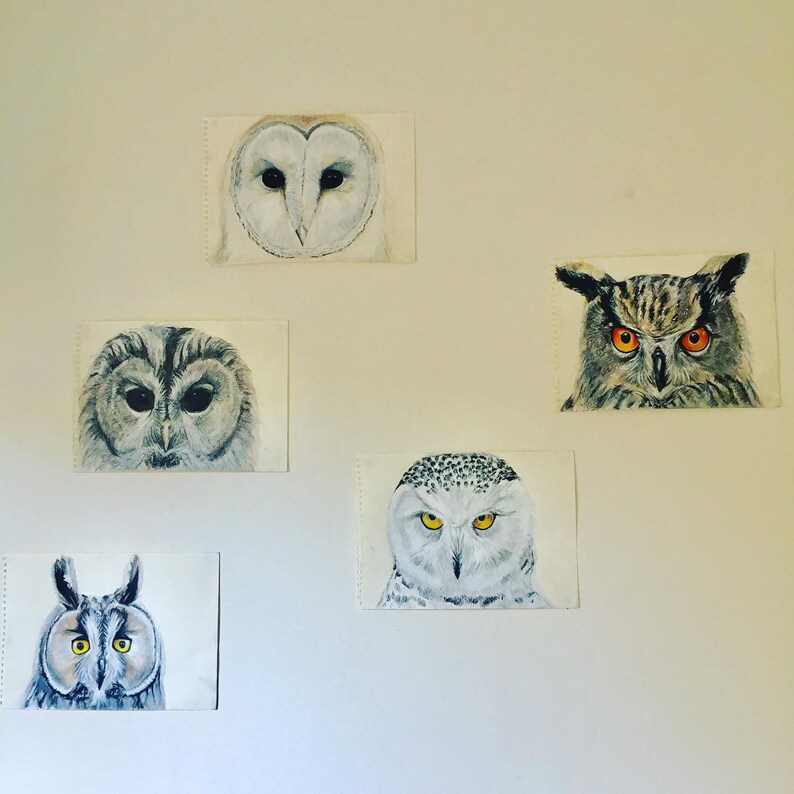 Eurasian Eagle Owl Portrait A4 Art Print | Etsy