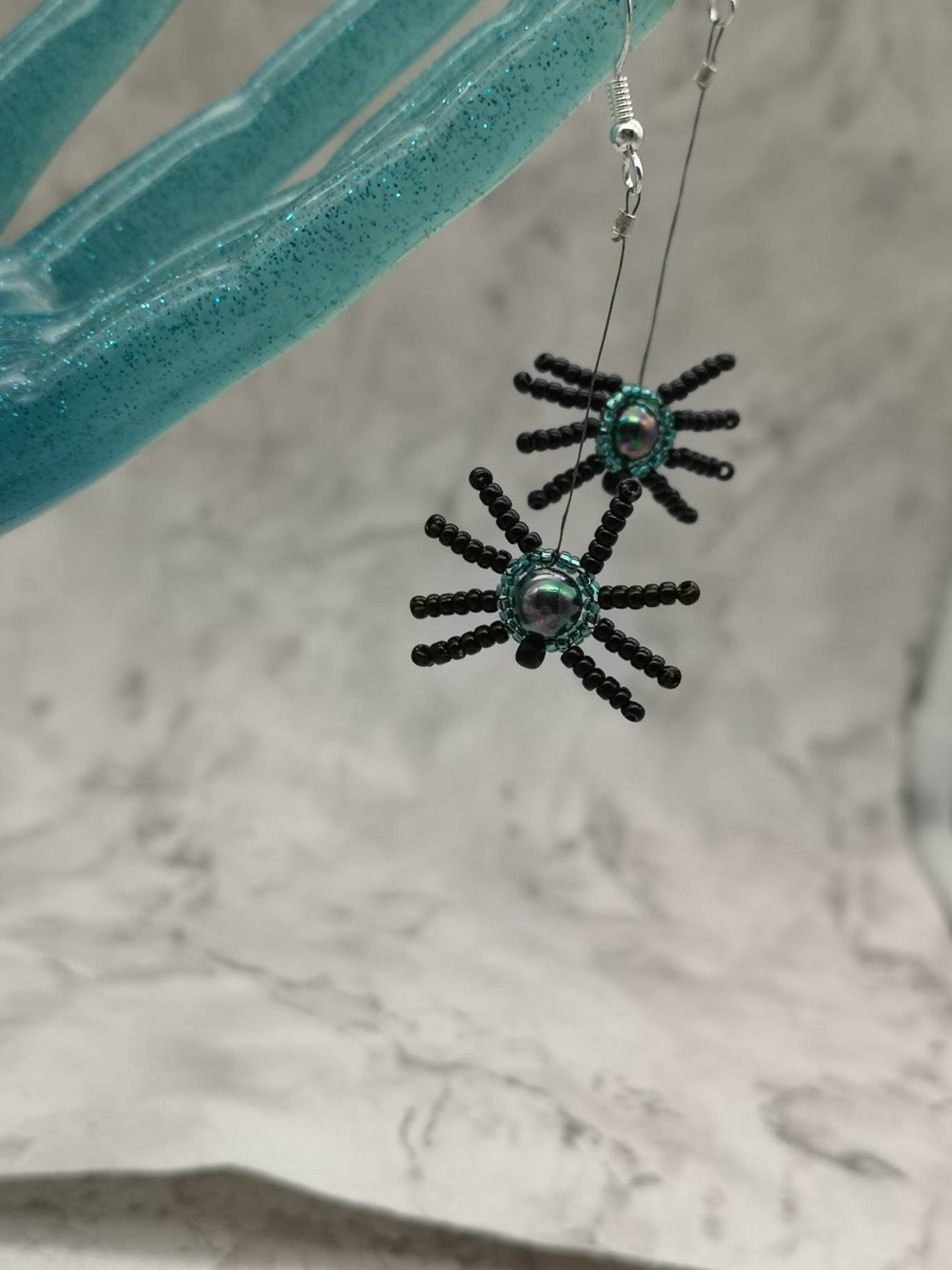 Beaded Spider Earrings Seed Bead Spider Earrings Spider - Etsy