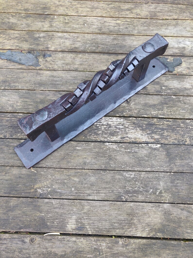 Doorhandle (handforged Cubetwist Doorhandle) - Etsy