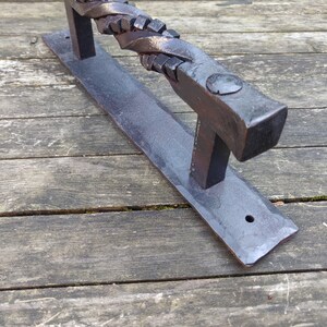Doorhandle (handforged Cubetwist Doorhandle) - Etsy