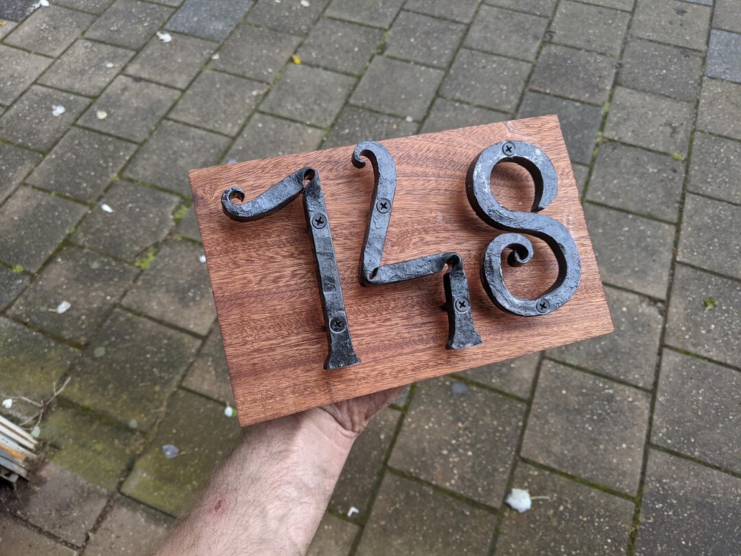 Forged Steel House Numbers - Etsy