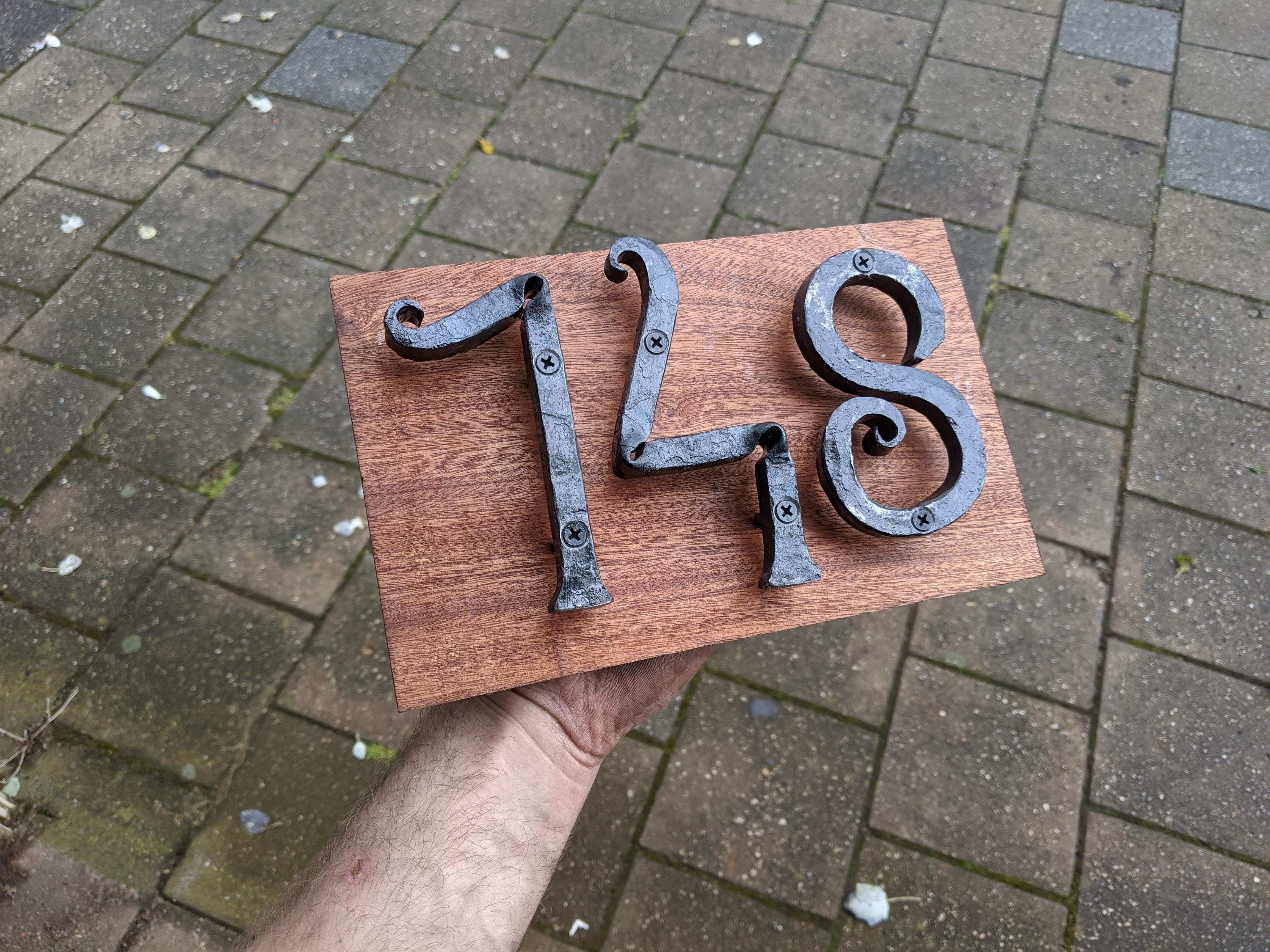 Forged Steel House Numbers - Etsy