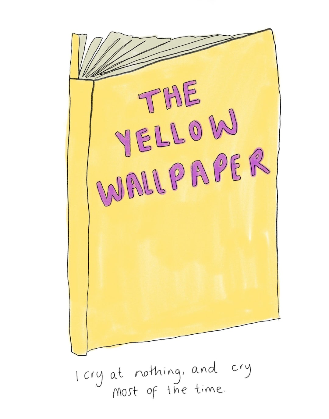 Book Lover the Yellow Wallpaper Quote Downloadable Print - Etsy