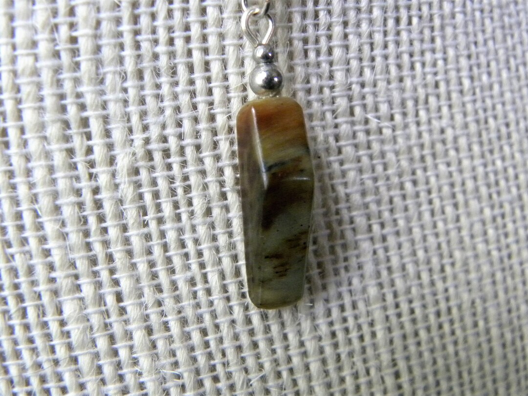 Rectangle Carved Stone Pendant - Etsy