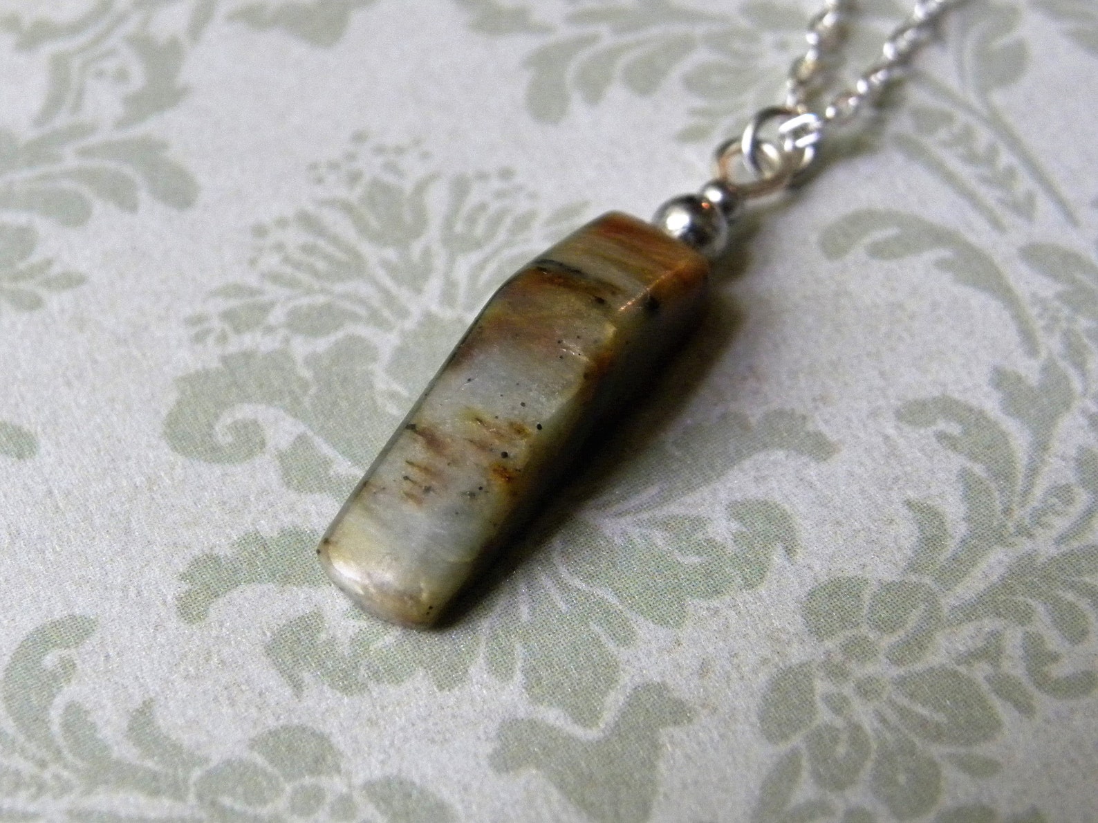 Rectangle Carved Stone Pendant - Etsy