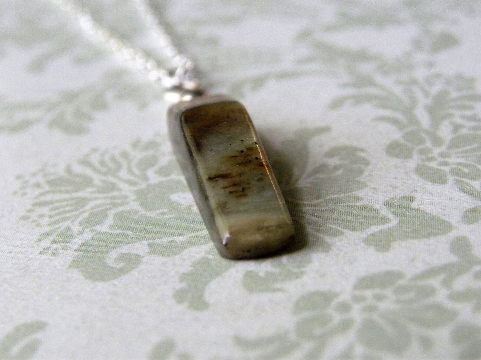 Rectangle Carved Stone Pendant - Etsy