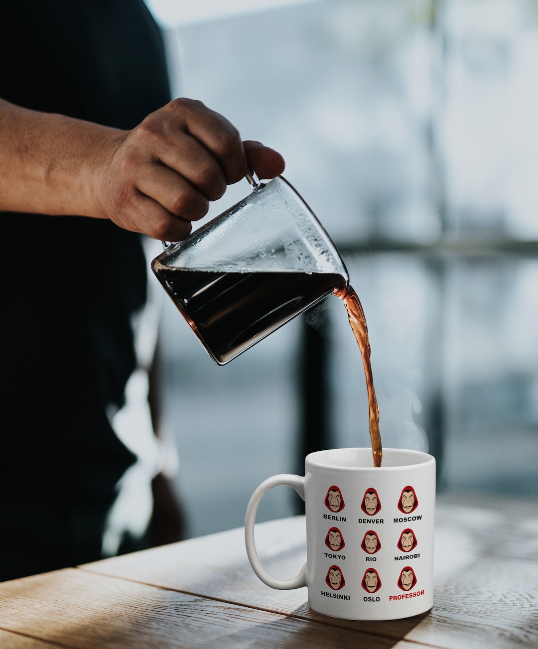 La Casa De Papel Coffee Mug | Netflix Bella Ciao Dali Mask | Money ...