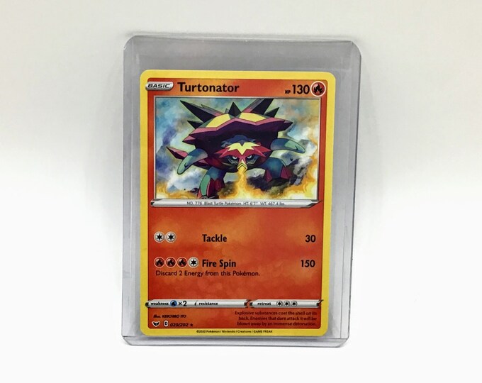 Turtonator Pokémon 029/202 Pokemon Card - Etsy